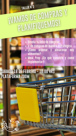 Taller Nº2 : ¡Vamos de compras y planifiquemos! | Espacio Nutri