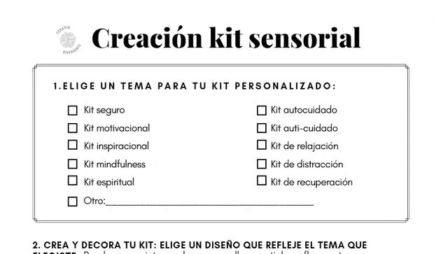 Guía: Creación de Kit Sensorial | Catalina Pincheira Astete