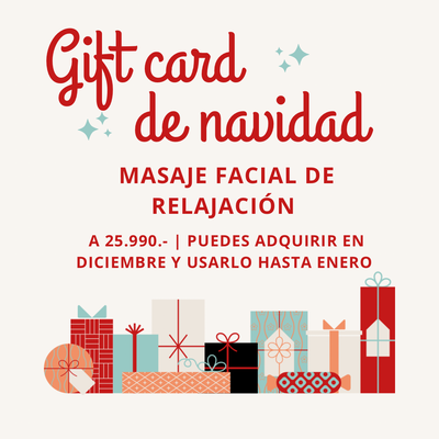 Gift Card de Navidad Masaje Facial de relajación | Fonoaudióloga Carla ...
