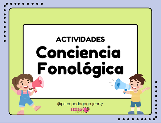 Actividades Conciencia Fonológica | Jenny Tarkowski