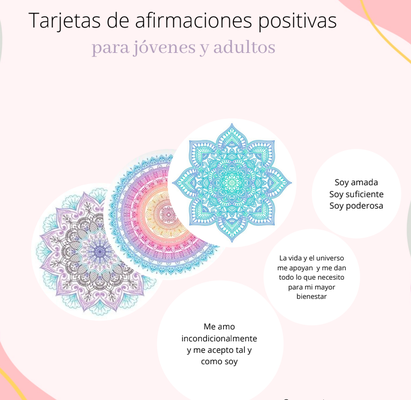 Juego de Tarjetas de afirmaciones positivas | Francisca Valenzuela Ancao