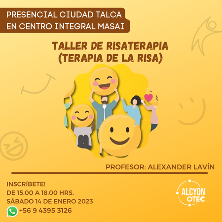 TALLER PRESENCIAL DE RISOTERAPIA (TERAPIA DE LA RISA) | Escuela De Capacitación Alcyon Otec
