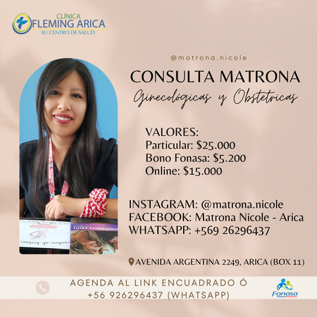 Matrona Nicole - Arica, Obstetricia